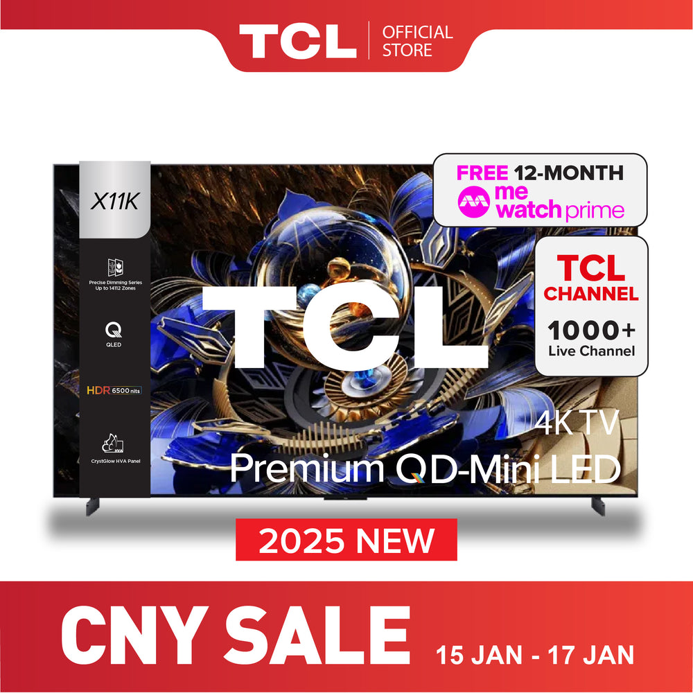 TCL X11K Premium QD-MiniLED TV 85" 98" AI Smart TV – TCL Singapore